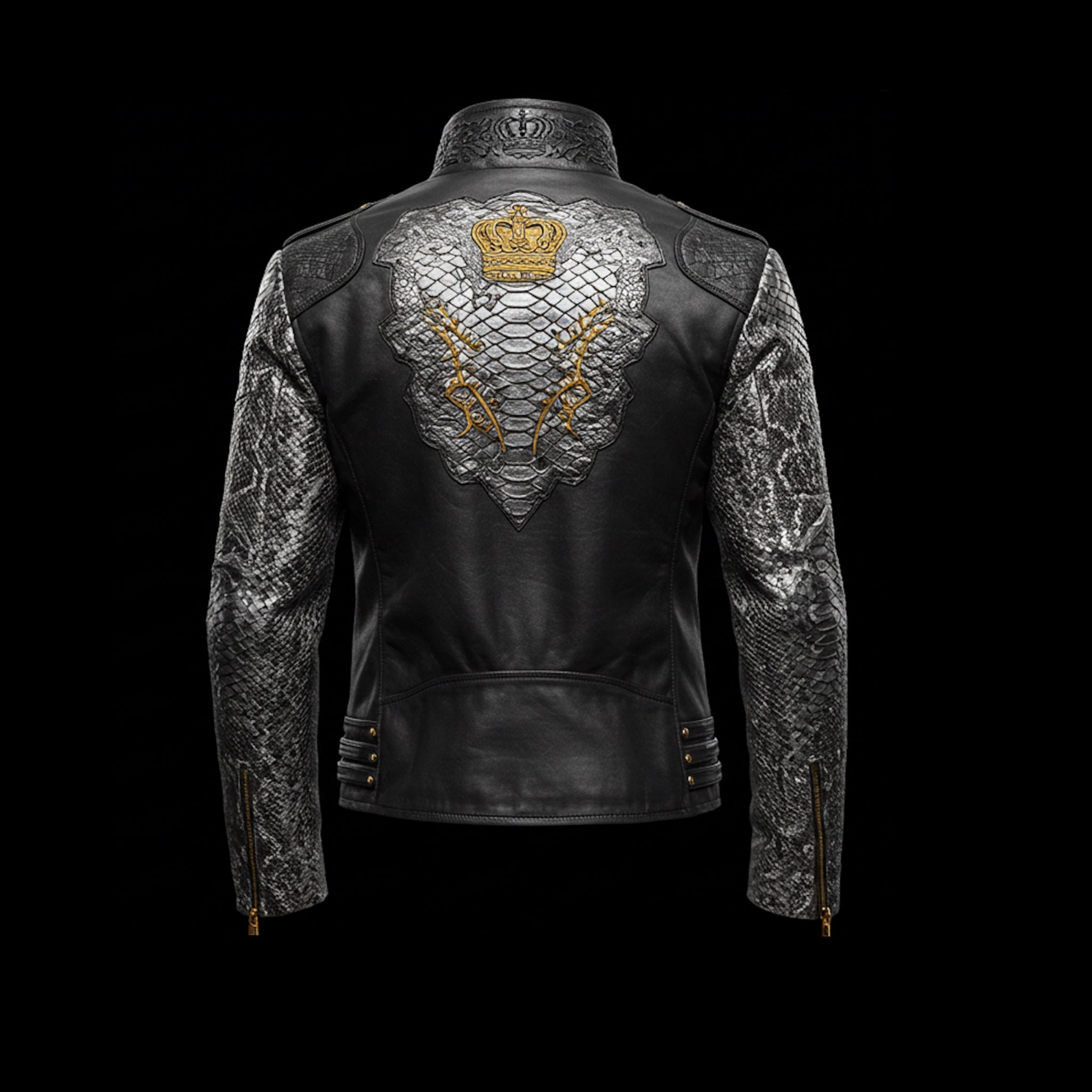 Imperial Serpent Leather Jacket – Enantiodromia